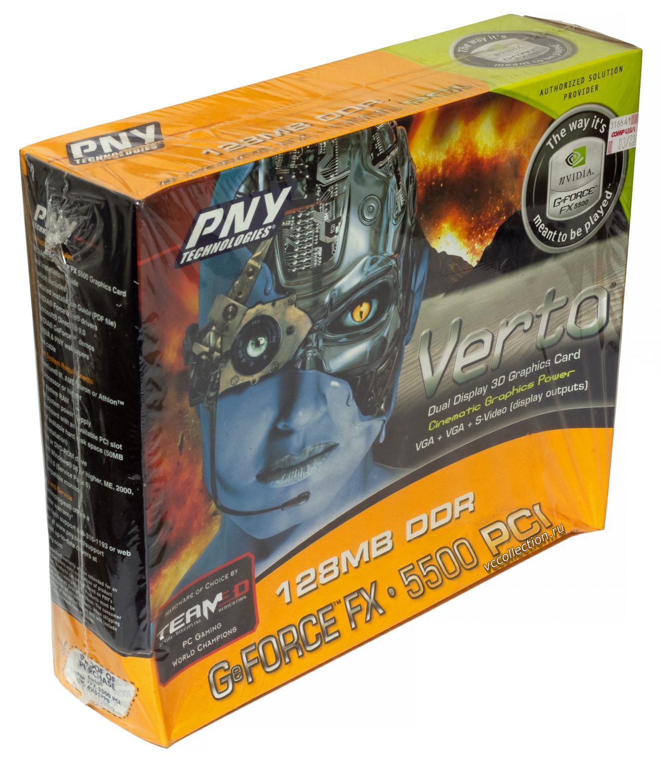 GeForce FX 5500 PCI (PNY Verto) [BOX] | VC Collection | Сайт о видеокартах